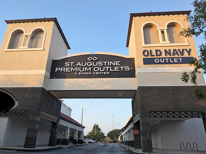 Those twin towers flanking the entrance aren't just for show&mdash;they're your gateway to retail redemption and serious savings.