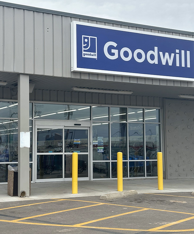 The entrance: your portal to affordable adventure. Cross this threshold with an empty cart and exit with treasures that didn't break the bank.