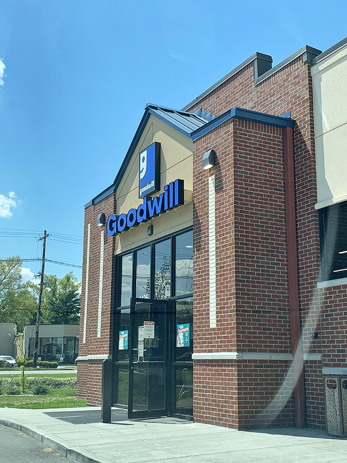 The welcoming entrance promises bargain-hunting adventures beyond those glass doors &ndash; your wallet will thank you later.