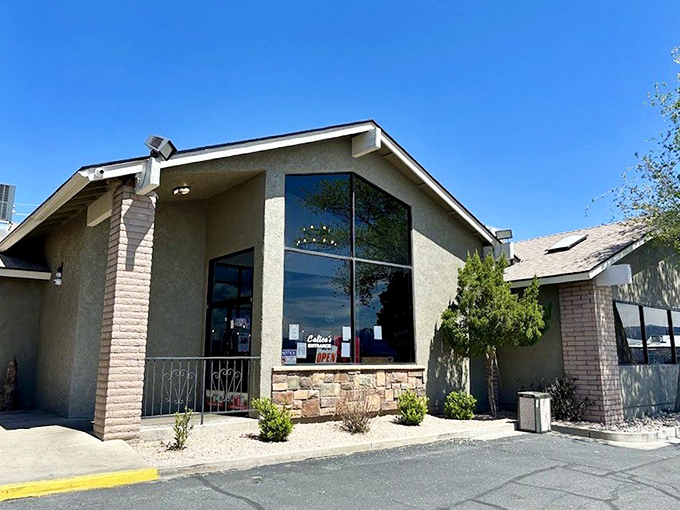 Calico's welcoming entrance promises good things inside, standing as a beacon of home-cooked comfort in the Arizona landscape.