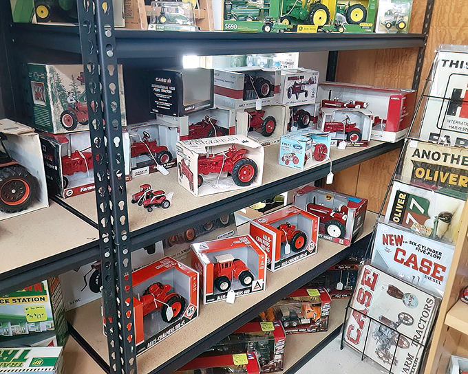 Farm toy heaven for collectors young and old. These miniature tractors represent the agricultural heritage of Ohio while sparking nostalgia for simpler times.