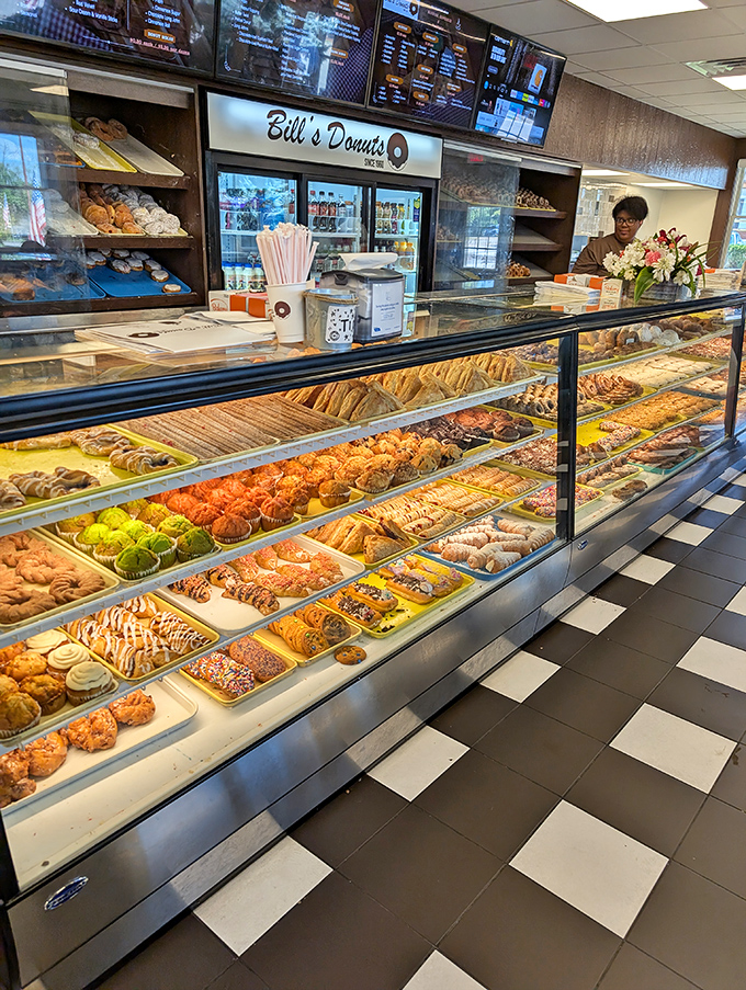 The display case at Bill's isn't just a counter&mdash;it's a museum of edible art where every piece tells a delicious story.