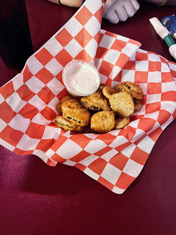 Fried pickles &ndash; that perfect tangy-crunchy combination that makes you wonder why all vegetables aren't breaded and fried.