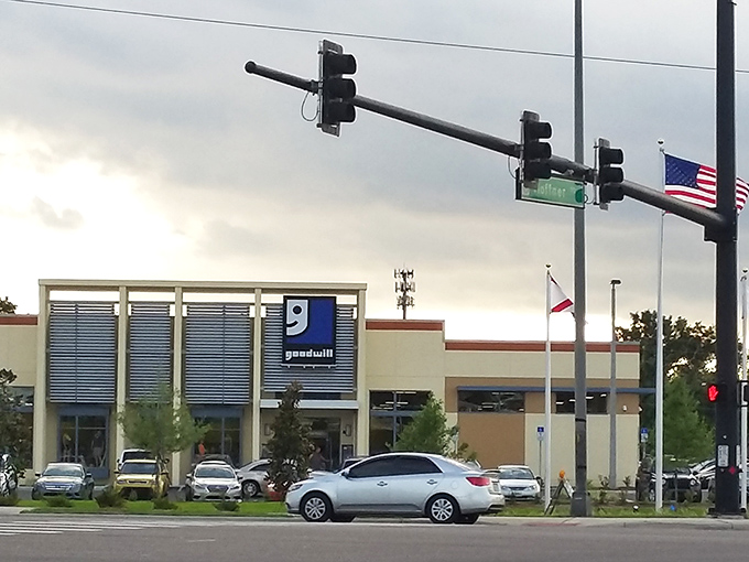 From across Goldenrod Road, the Goodwill stands proud. A temple of thrift that beckons to savvy shoppers and sustainability champions alike.