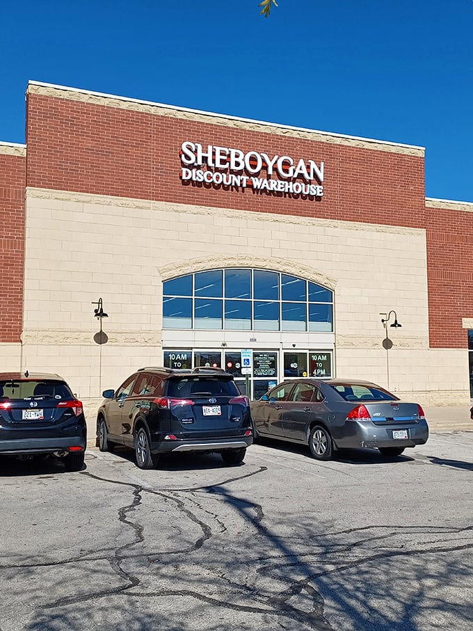 Under that brilliant blue Wisconsin sky, the Sheboygan Discount Warehouse beckons shoppers with the siren song of incredible deals and unexpected finds.