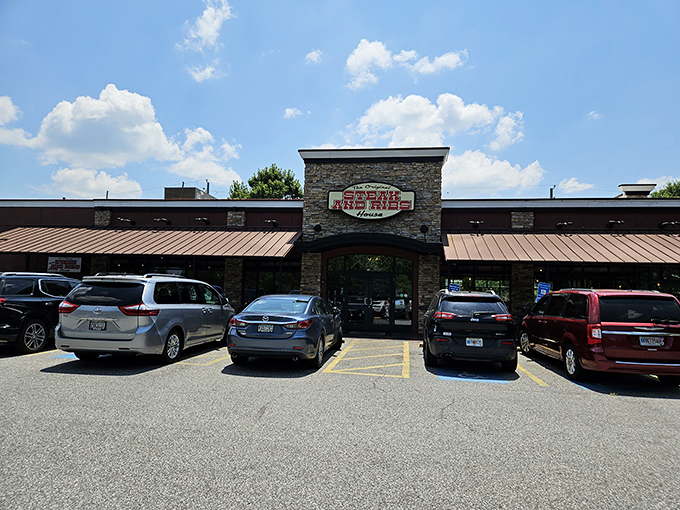 In the Georgia sunshine, that stone exterior and distinctive sign serve as a beacon for hungry travelers and locals alike. Your stomach just found home.