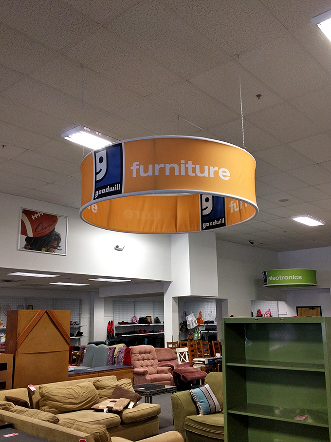 The furniture section&mdash;where that perfect mid-century side table or comfy recliner waits to make your living room complete.