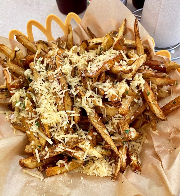 Garlic parmesan fries&mdash;the side dish that's constantly plotting to steal the spotlight from your burger. And sometimes succeeding.