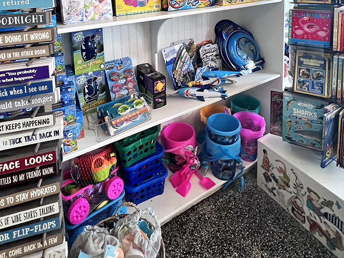 The gift shop area proves Sweet Savannah's understands that sometimes you need a souvenir to remember your sugar high by.