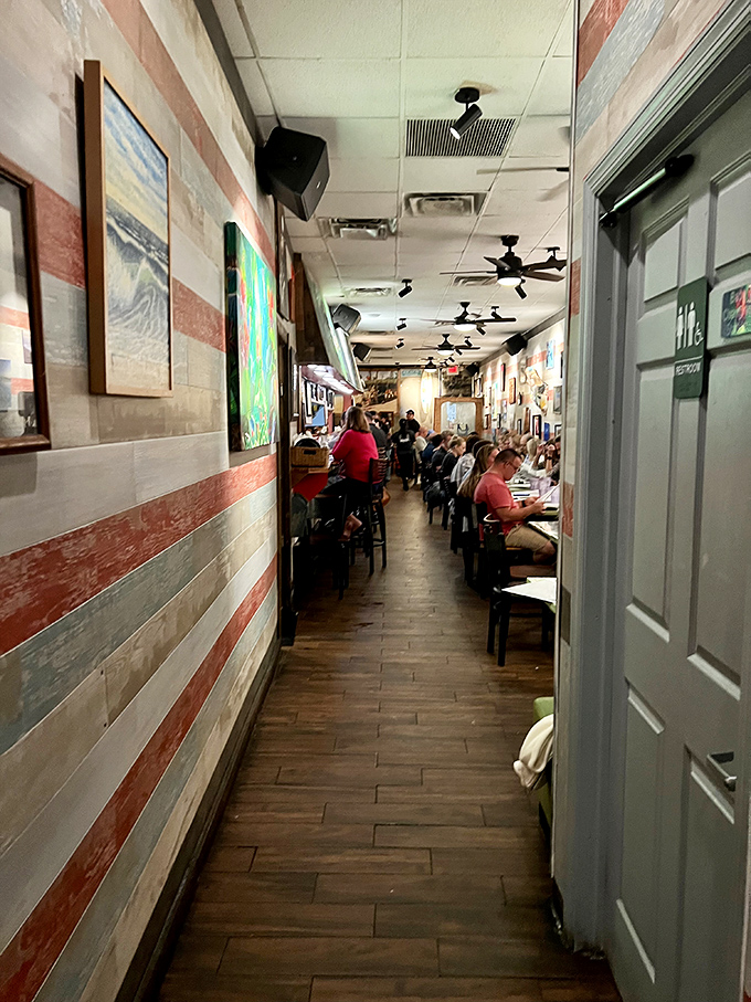 The hallway of anticipation&mdash;where the aromas of what's to come make the short wait feel like culinary foreplay.