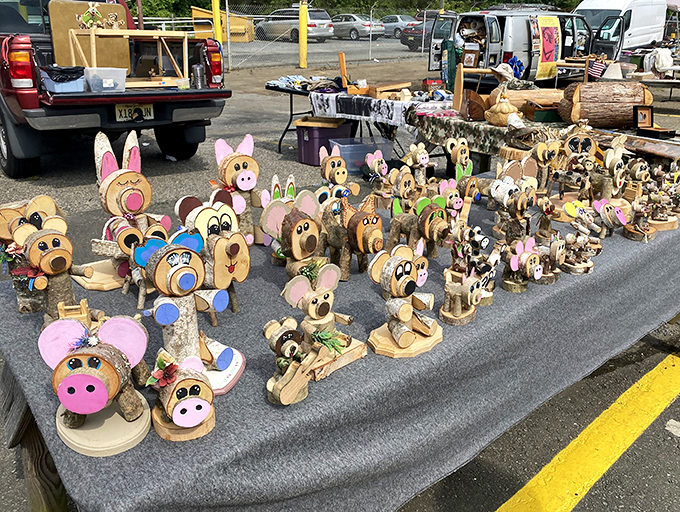 Whimsical wooden creatures with personality to spare. These handcrafted animal figures prove that in an age of digital entertainment, simple wooden toys still capture hearts.