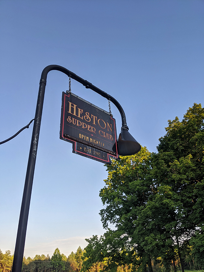 The hanging sign announces "Open Nightly"&mdash;two beautiful words that promise access to carnivorous delights seven days a week. Hallelujah.