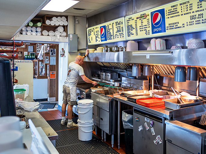 Where the magic happens. Simple equipment, practiced hands, and recipes unchanged by time or trends.