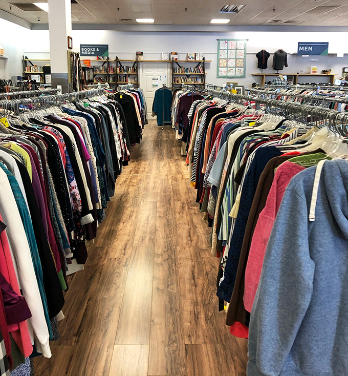 The clothing corridor of possibilities stretches before you like the wardrobe to Narnia—except these treasures won't require battling any ice queens.