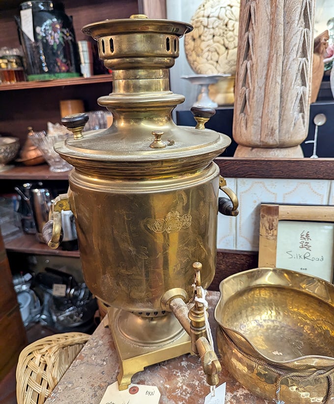 This isn't just a samovar&mdash;it's a portal to elaborate tea ceremonies of the past. Imagine the conversations it has witnessed over steaming cups.