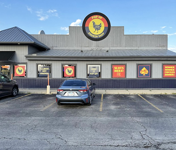 The exterior view that's burned into the GPS memory of every serious fried chicken enthusiast within a hundred-mile radius.