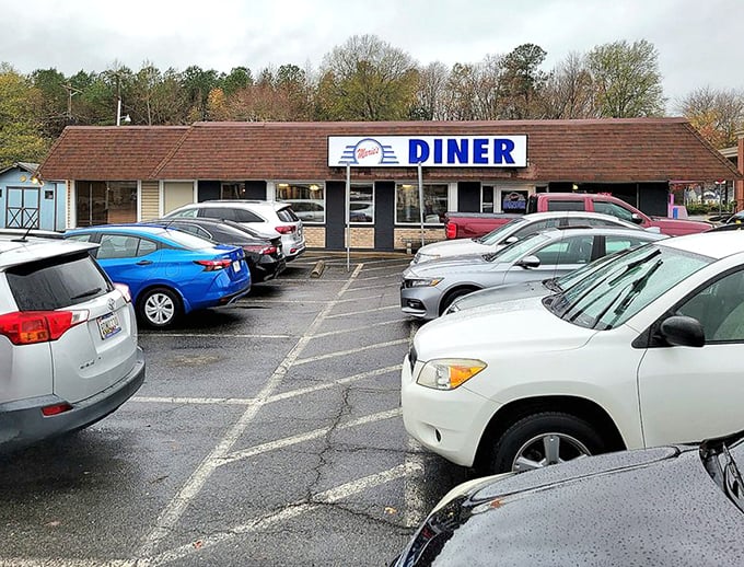 A packed parking lot tells the whole story&mdash;when locals fill a diner's spaces on a weekday, you know you've found the real deal.