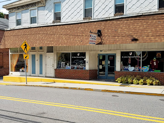 Main Street charm with small-town prices—the unassuming exterior belies the wonderland of affordable treasures waiting inside.