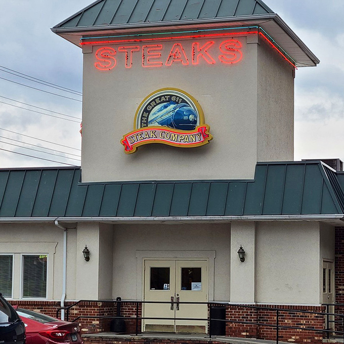 That neon sign doesn't just advertise&mdash;it promises. Like a lighthouse for hungry travelers, it guides you to a safe harbor of satisfying meals.