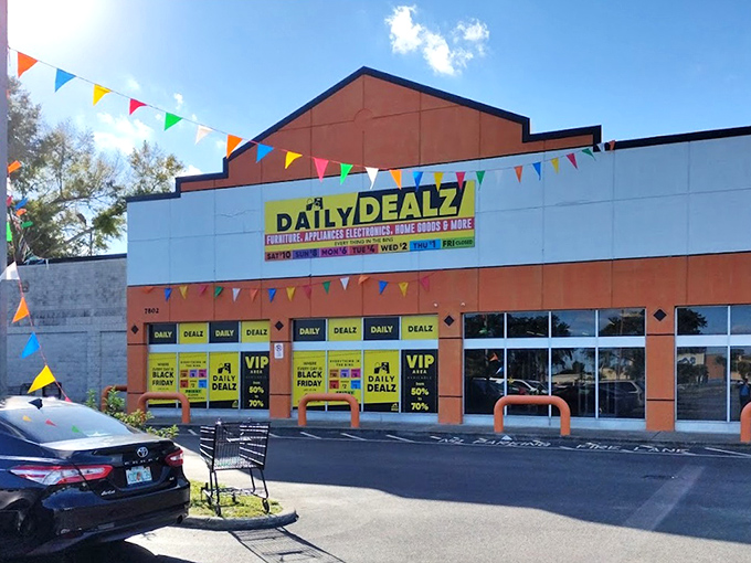 Festive flags flying outside announce this isn't your typical strip mall store &ndash; something special's happening inside here.