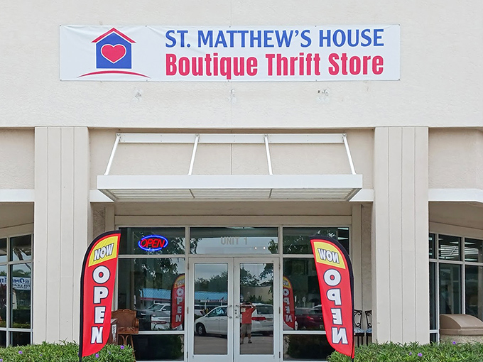 The welcoming entrance promises a shopping adventure where your wallet can relax while your home gets the upgrade it deserves.