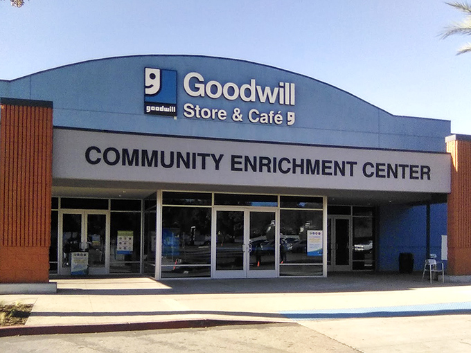 The promise of what awaits inside: a Community Enrichment Center where your wallet stays enriched while your home gets upgraded.