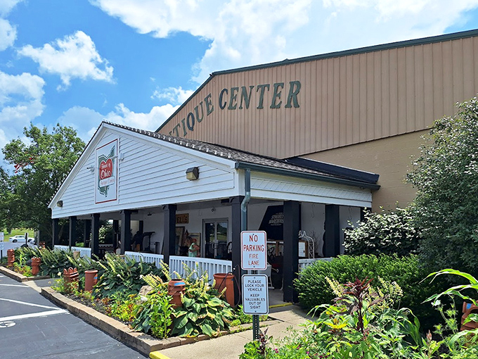 The final approach to wonderland&mdash;where the landscaping is as meticulously maintained as the treasures waiting inside.