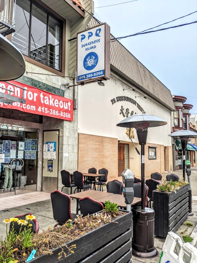 Outdoor seating offers fresh air and people-watching with your feast&mdash;a front-row seat to the vibrant rhythm of San Francisco's Richmond District.