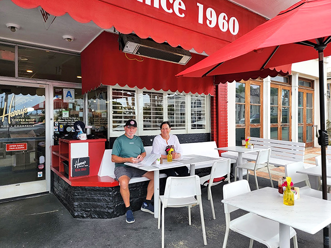 Outdoor seating where you can enjoy your breakfast while soaking up that perfect La Jolla weather that the rest of the country envies.