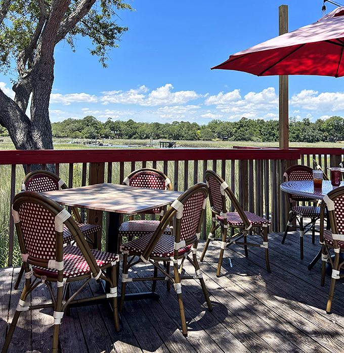 Outdoor dining with a view that makes everything taste better &ndash; Mother Nature's seasoning is the secret ingredient here.