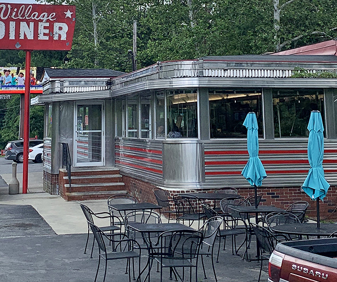 Outdoor seating for those perfect Pennsylvania days when the only thing better than diner food is diner food with a side of fresh air.