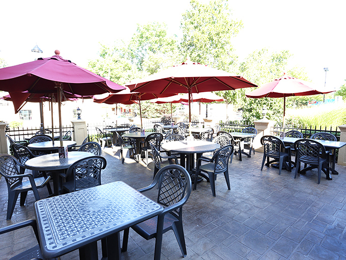 When Pennsylvania weather cooperates, Harry's outdoor seating becomes prime real estate for people-watching and vitamin D absorption between bites.