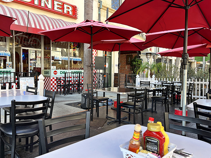 Outdoor seating where people-watching comes with a side of sunshine. The perfect spot to linger over coffee and contemplate a second breakfast.