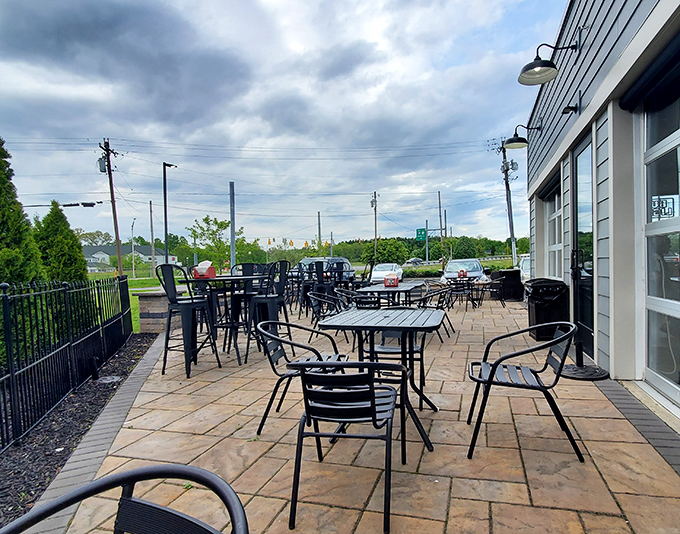 The outdoor patio offers fresh air and sunshine &ndash; nature's perfect companions to smoked meats and the food coma that inevitably follows.