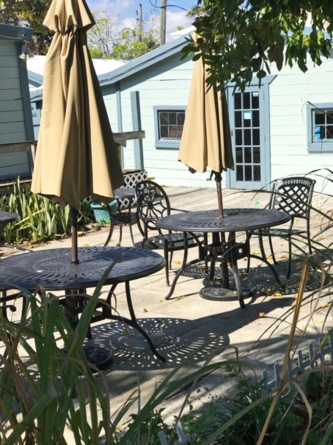 The outdoor seating area&mdash;where the Florida breeze enhances every bite and reminds you why people flock to the Sunshine State.
