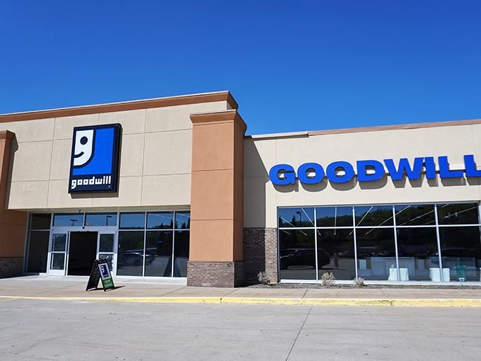 The welcoming exterior promises exactly what's inside: a bright, clean, organized space where bargain dreams come gloriously true.