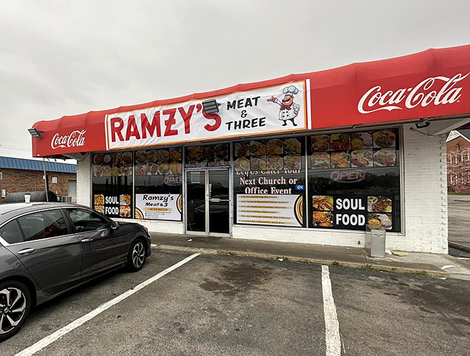 The soul food promise emblazoned on the storefront – two simple words that tell you everything you need to know about what awaits inside.