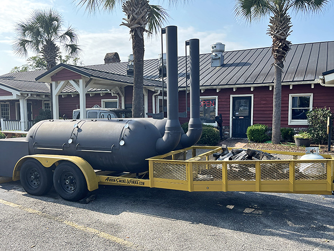 That's not just a smoker; it's a time machine that transforms tough cuts into tender treasures through the ancient alchemy of smoke, patience, and tradition.