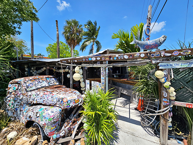 Even the outside seating area looks like it was assembled from shipwreck salvage &ndash; in the best possible way.