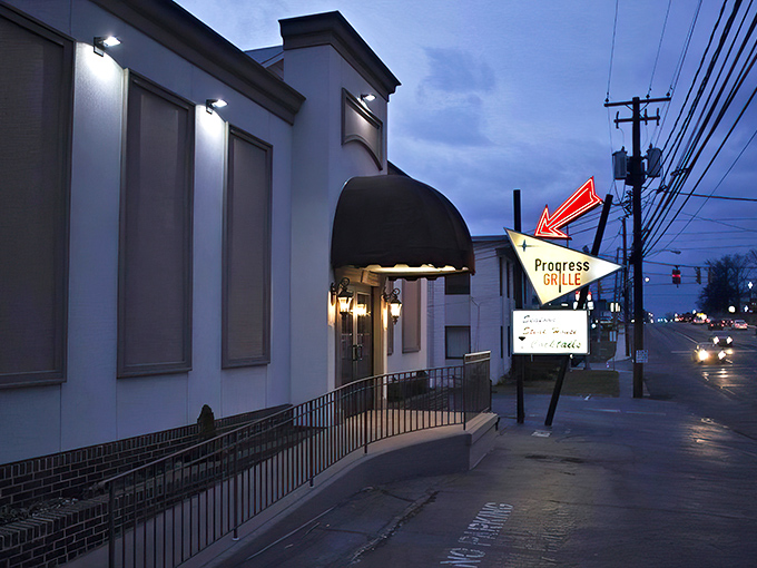 As dusk settles, that welcoming awning and glowing sign become a lighthouse for the hungry souls of Harrisburg seeking refuge from mediocre meals.