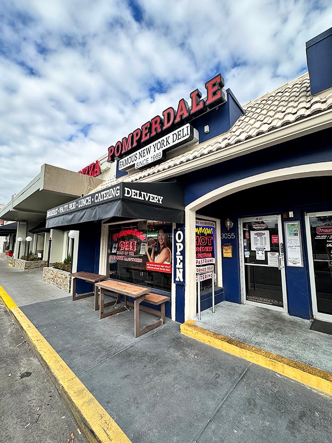 The unassuming exterior hides a deli that's been perfecting the art of overstuffing sandwiches for over five decades.