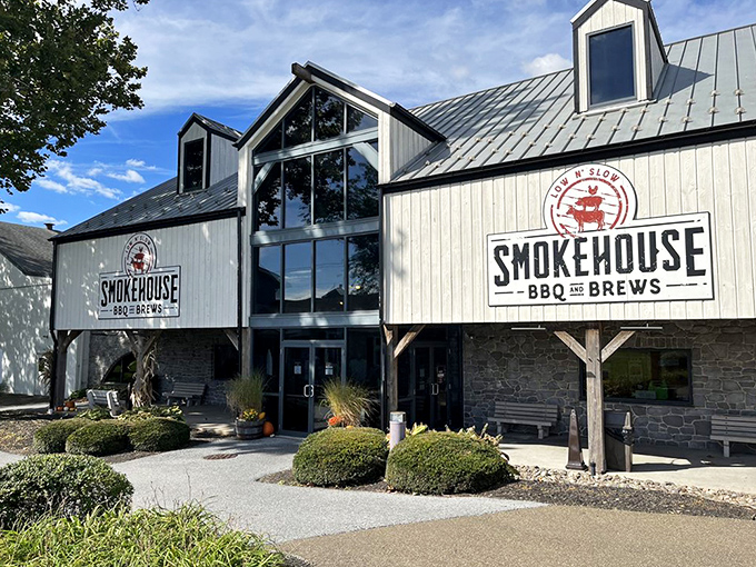 The exterior view doesn't scream "barbecue joint" &ndash; it whispers it with the confidence of a place that lets its smoke do the talking.