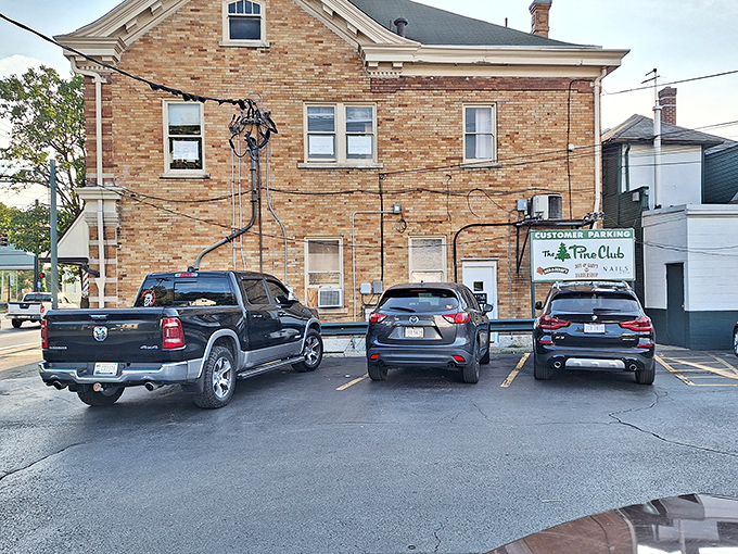 The humble parking lot &ndash; where anticipation begins and where you'll later waddle back to your car in a state of steak-induced bliss.