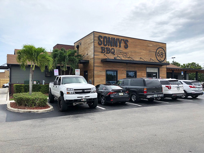 The parking lot often tells the story&mdash;trucks, cars, and hungry people from all walks of life converging for the universal language of good barbecue.