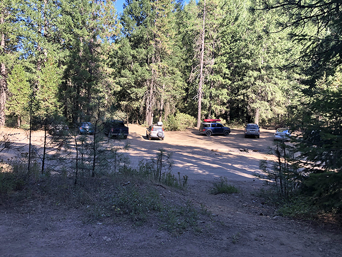 The humble parking area &ndash; where everyday cars transform into magic carpets that have delivered you to this hidden wonderland.