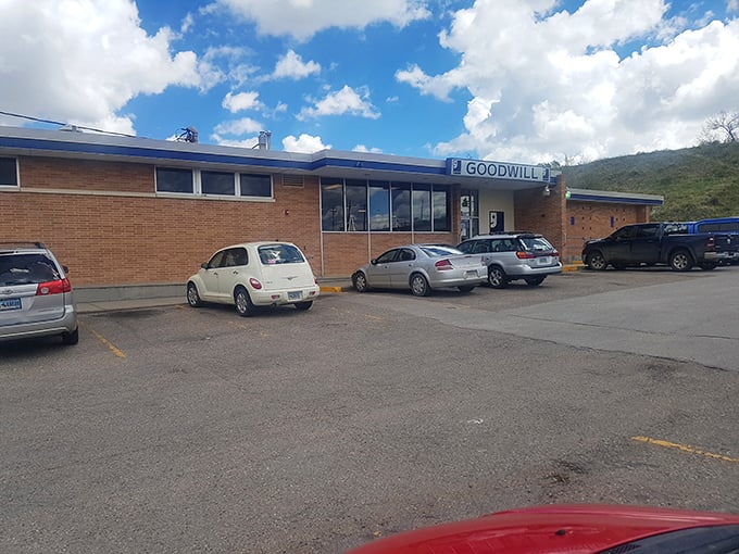 A packed parking lot tells the real story: locals know this spot delivers the goods at unbeatable prices.