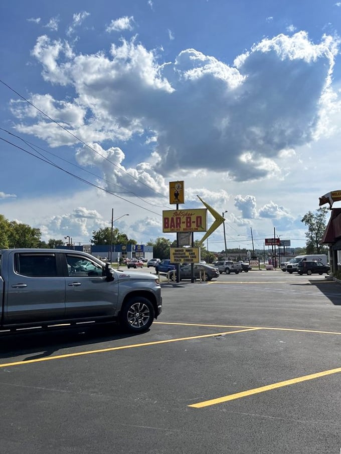 Even the Alabama sky seems to smile down on Bob Sykes, forming cloud patterns that say, "Yes, you've made the right decision to come here."