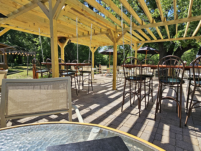 A patio that whispers "summer in Minnesota doesn't last forever, so enjoy every minute of it." The perfect spot for an afternoon cocktail escape.