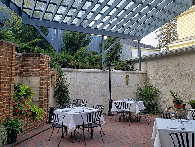 Outdoor dining that captures that magical summer evening vibe &ndash; where conversations linger as long as the twilight.