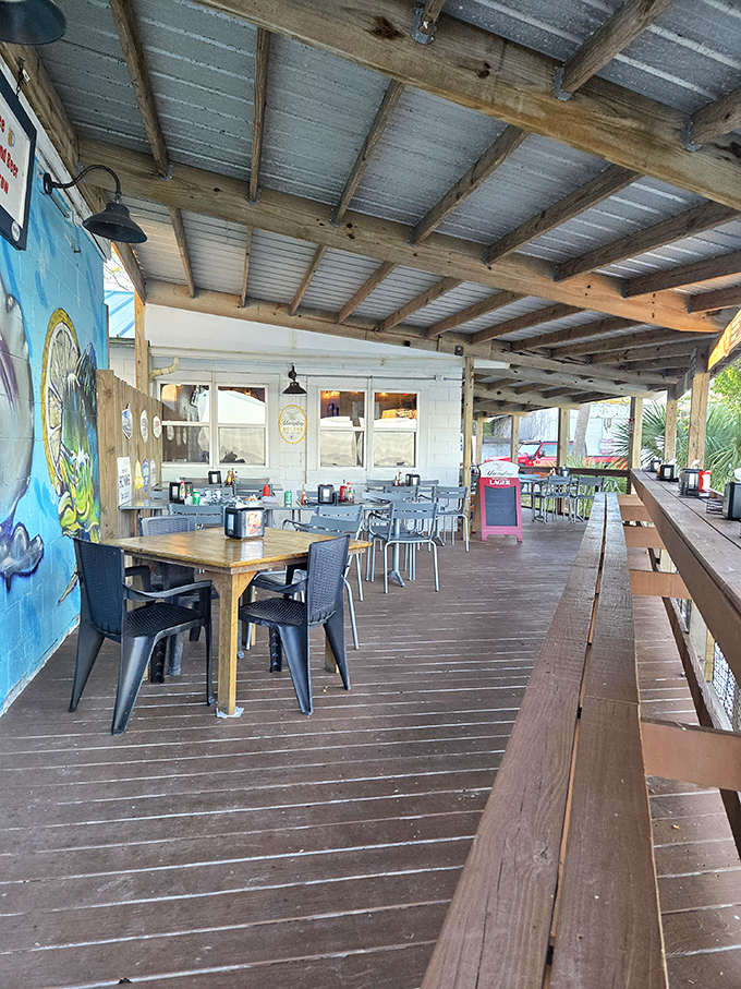Al fresco dining with a side of sea breeze&mdash;this weathered deck has hosted more memorable meals than most five-star restaurants ever will.